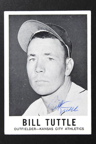 Bill Tuttle (d.1998) Athletics Signed Autographed 1960 Leaf #32 ...