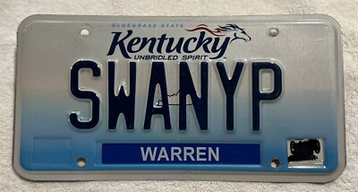 LICENSE PLATES KENTUCKY VANITY SWANYP | eBay