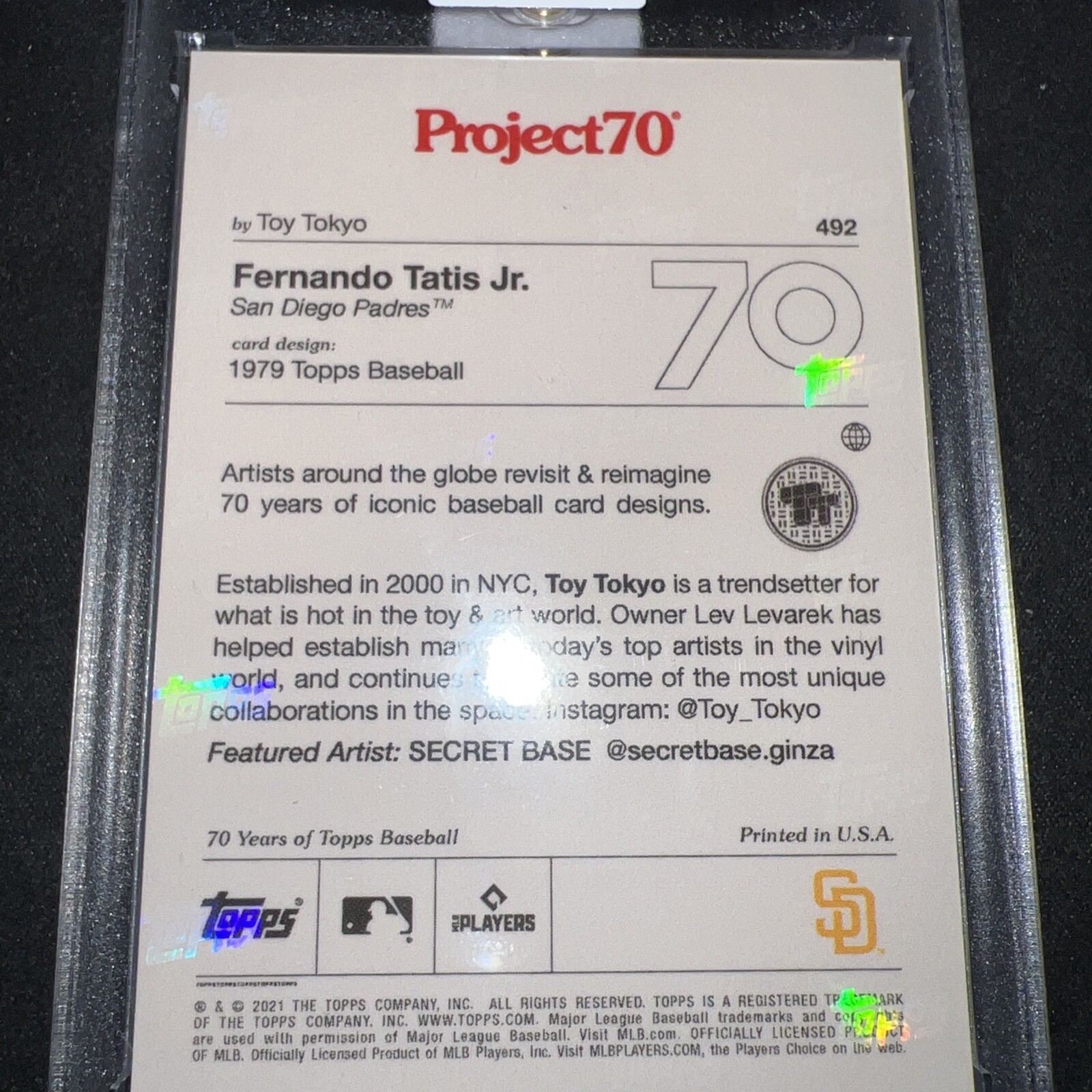 2021 Topps Project 70 - Toy Tokyo 1979 Topps Baseball #492 Fernando ...