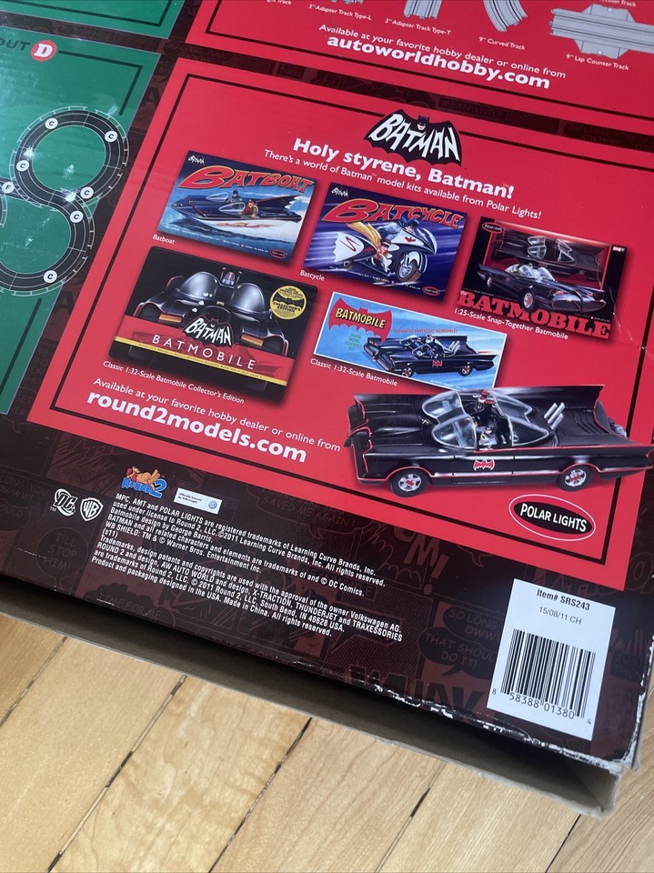 New! Batman Auto World Electric Racing Car Set The Riddler Revenge ...