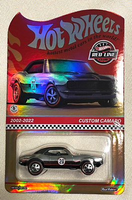 HOT WHEELS RED LINE CLUB RLC CUSTOM CAMARO "RARE CHASE HOLOGRAPHIC FOIL ...