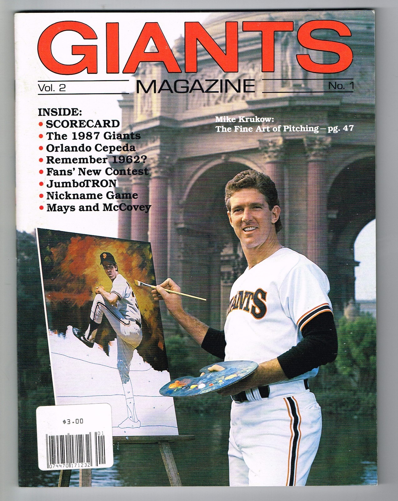 1987 San Francisco Giants Magazine MLB Baseball PROGRAM Volume 2 #1 | eBay