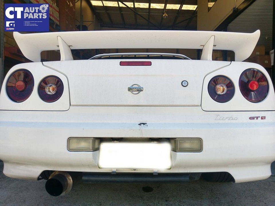 Smoke Red LED Tail Lights for Nissan Skyline R34 GTR GTT RB25 RB26 ...