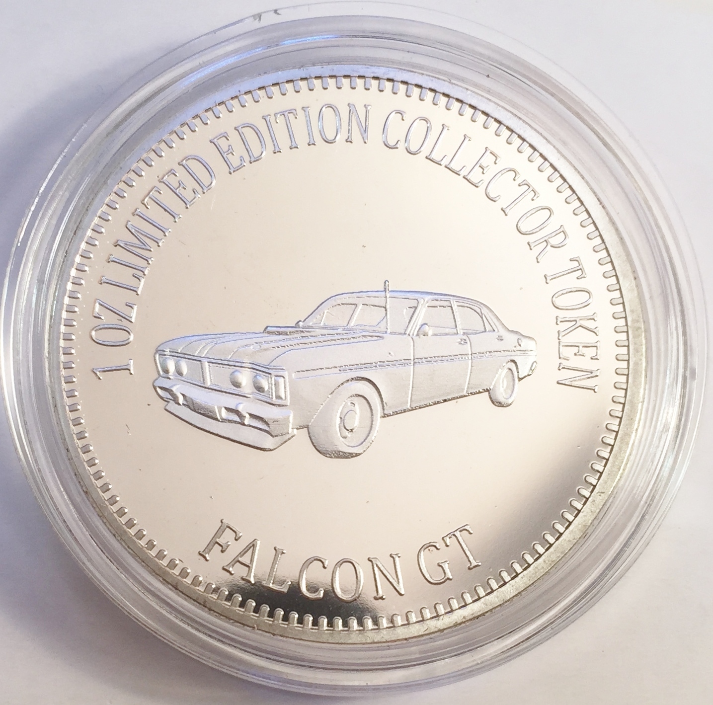 "FORD FALCON GT" Muscle Car Series 1 0z HSE 999 Silver Coin/token LTD ...