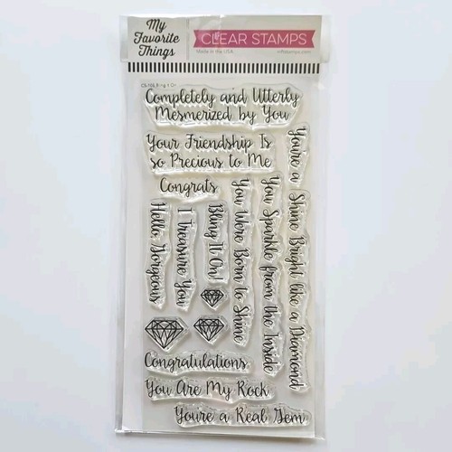 BLING IT ON CS105 My Favorite Things Clear Stamps Sentiments Sayings ...
