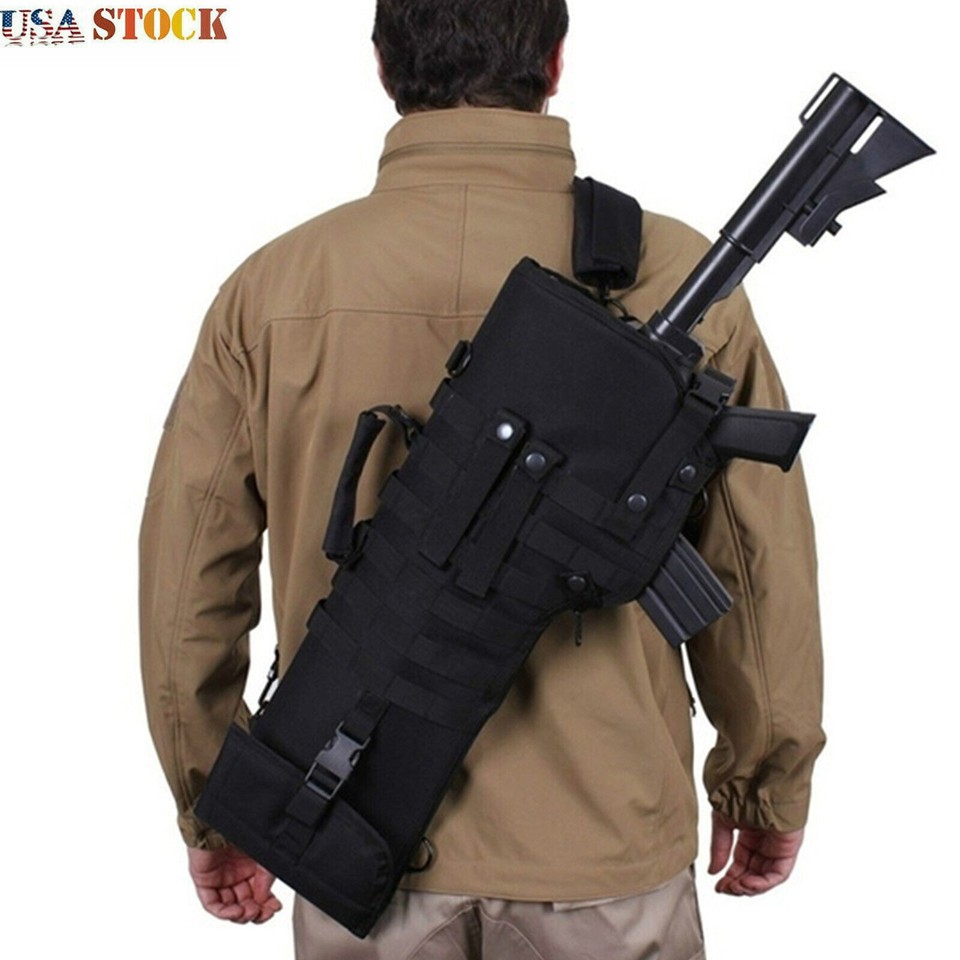 Tactical Rifle Scabbard Backpack Holster Shotgun Bag Long Gun ...