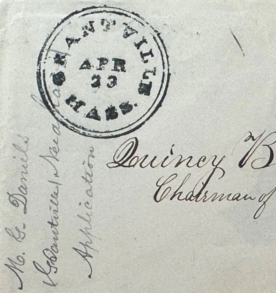 "PAID 3" in CIRCLE FANCY CANCEL Ties #11 to GRANTVILLE MASS Cover 1851 ...