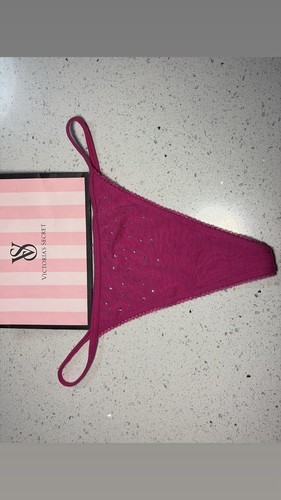 Victoria's Secret Pink Sparkle Thong Size XL NWT | eBay