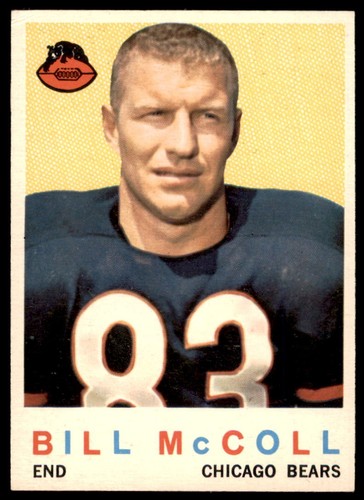 1959 Topps #151 BILL McCOLL Chicago Bears EX-EX+ | eBay