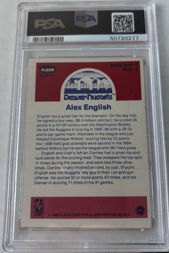 1986-87 Fleer - Stickers Alex English #4 for sale online | eBay