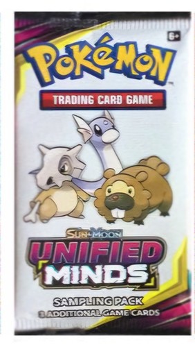 Pokemon - Unified Minds - Sampling Pack - 3 Cards - Factory Sealed ...