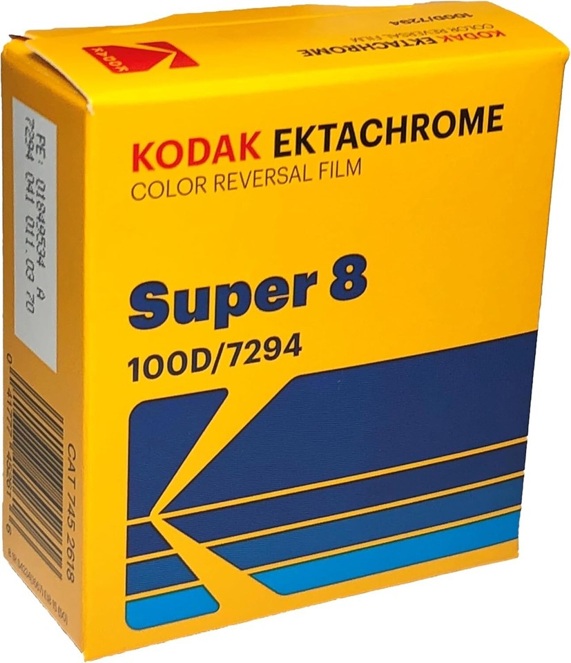 Ektachrome 100D Super 8 Color Reversal Film - 50ft, 8 Exposures ...