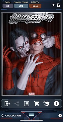 EPIC SPIDER-MAN & MORBIUS HALLOWEEN 2024-TOPPS MARVEL COLLECT DIGITAL ...