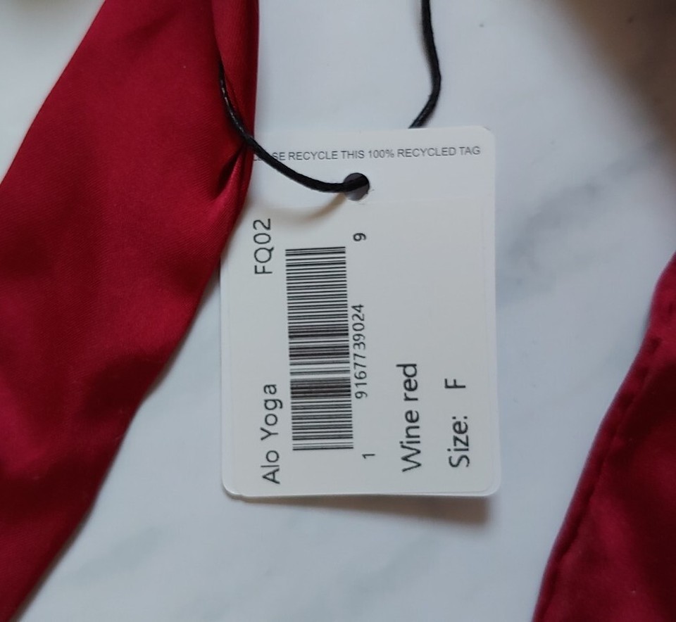 Alo Yoga Bow Hair Tie Scrunchie Love Knot Red | eBay