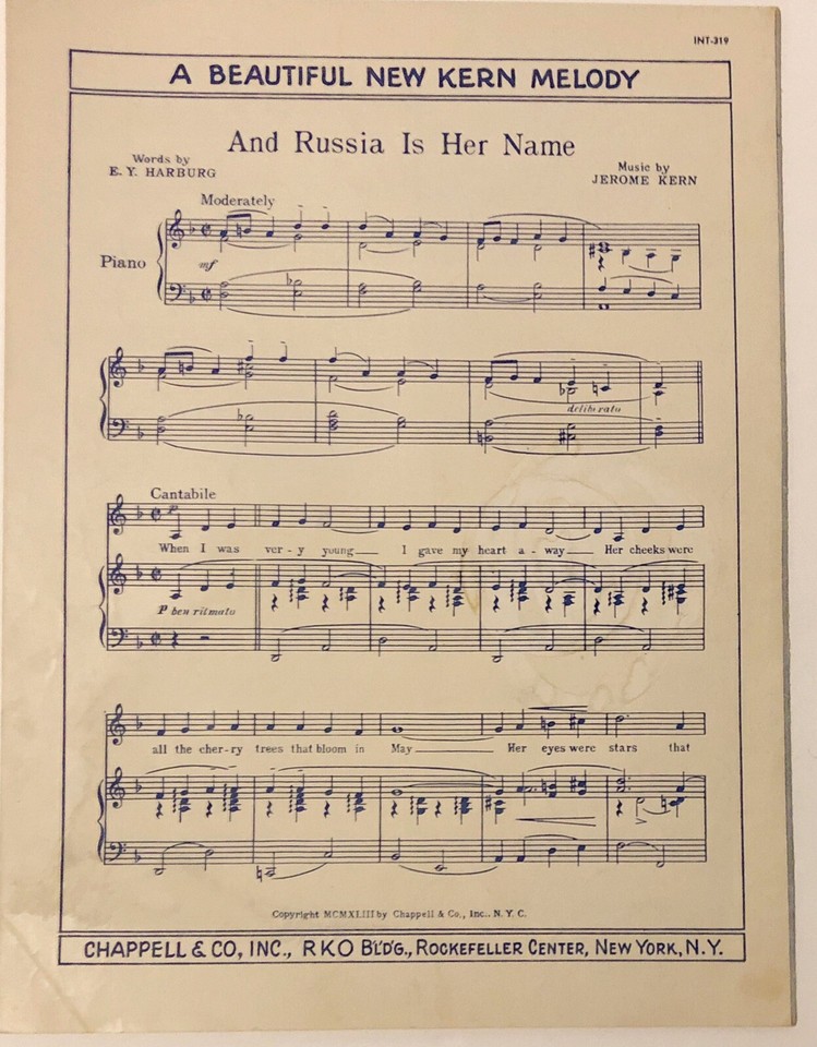 Victory Polka by Samuel Cahn & Jule Styne Vintage Sheet Music USA ...