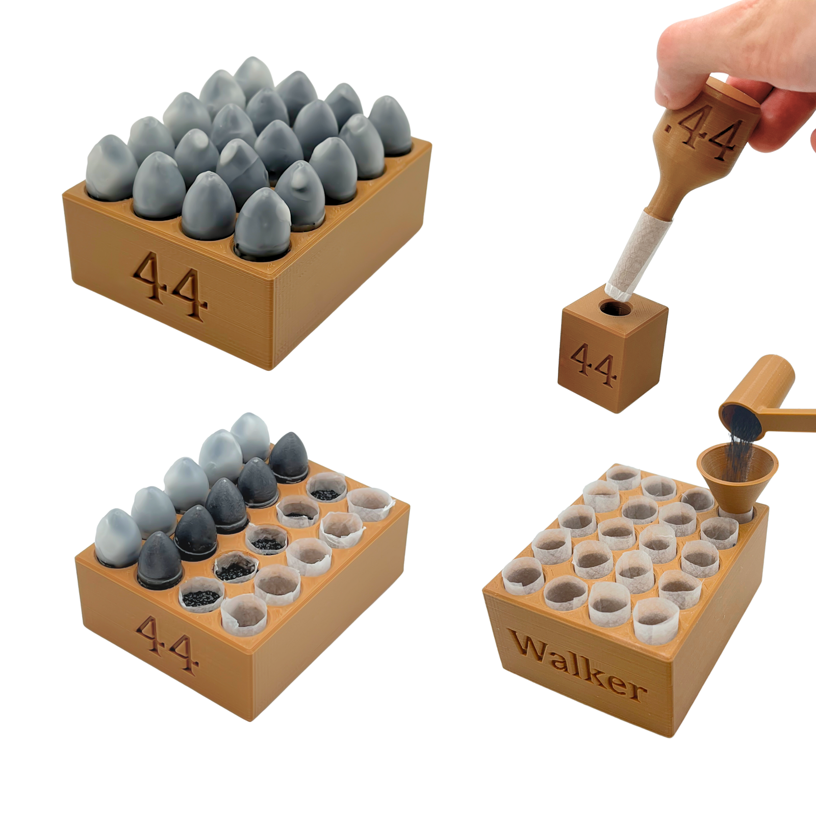 54 Percussion Sharps Paper Cartridge Loading Block | eBay