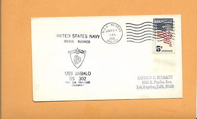 US OFFICIAL BUSINESS JAN 24,1968 U.S.S. NEREUS USS SABALO | eBay