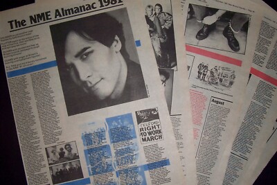 NME New Musical Express 1981 Year End Music Almanac Review - 9 Pages ...