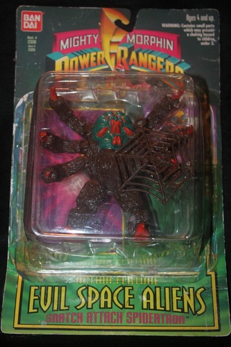 POWER RANGERS Evil Space Aliens SNATCH ATTACH SPIDERTRON Figure Bandai ...