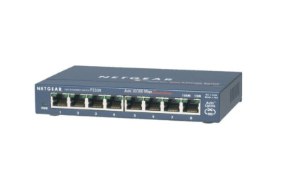 Netgear ProSafe FS108 Fast Ethernet Switch with Power Adapter ...