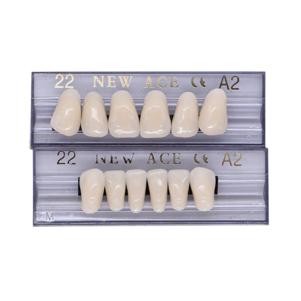 168 Pcs Dental Acrylic Resin False Teeth Color A1 A2 A3 Size 22# 23# 24 ...