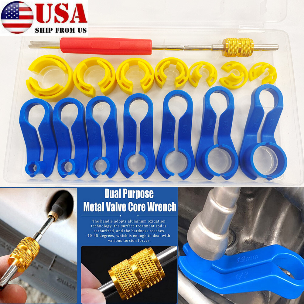 16 Pcs Car AC Fuel Line Disconnect Set Transmission Oil Cooler Line ...