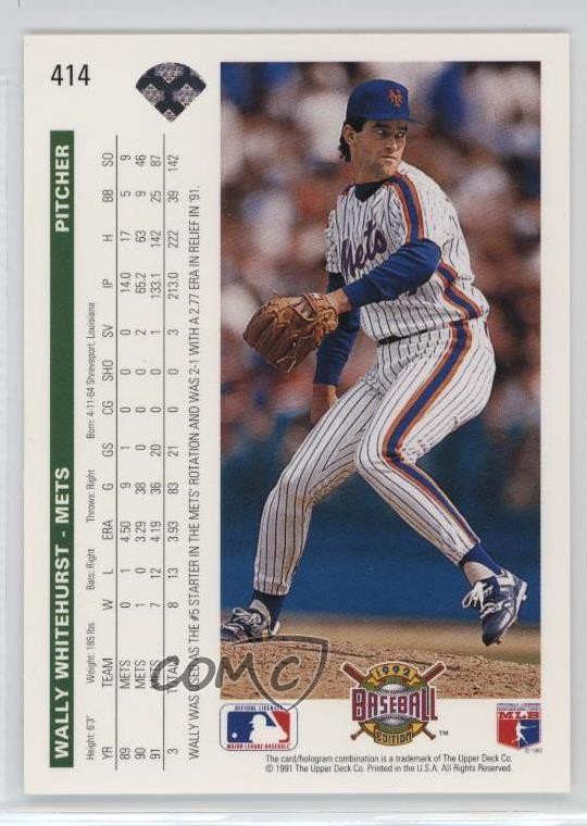 1992 Upper Deck Factory Set Gold Hologram Wally Whitehurst #414 02uk | eBay