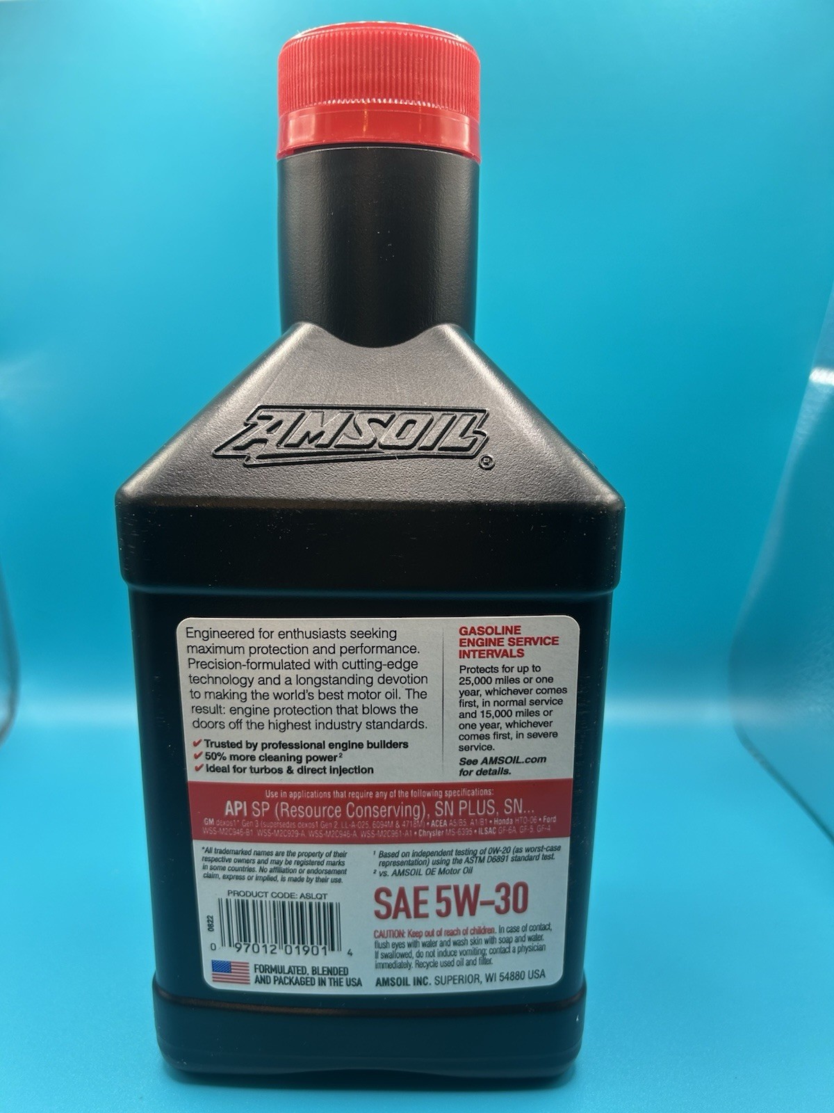 5 Pack AMSOIL Signature Series 5W-30 Synthetic Motor Oil - 1 US Quart ...