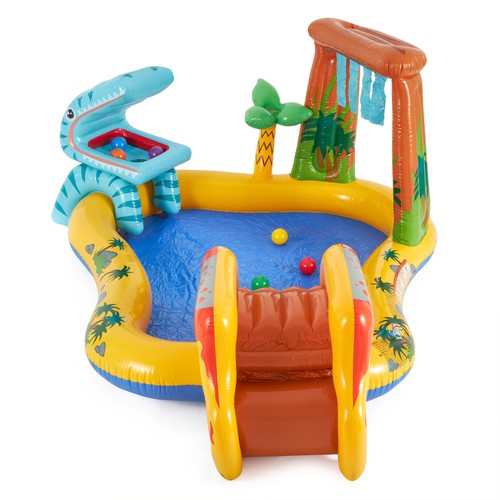 Intex Dinosaur Play Center Inflatable Kids Set & Swimming Pool (Open ...