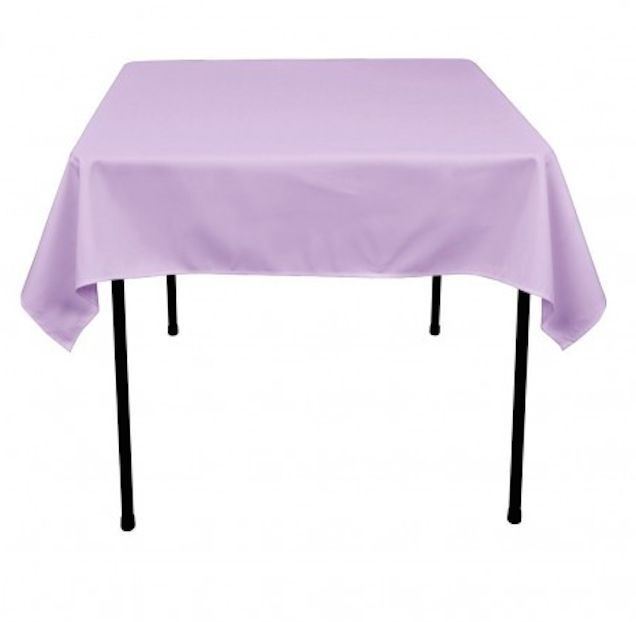 10 pack 60"x 60" Square Overlay Tablecloth 100% polyester Wholesale ...