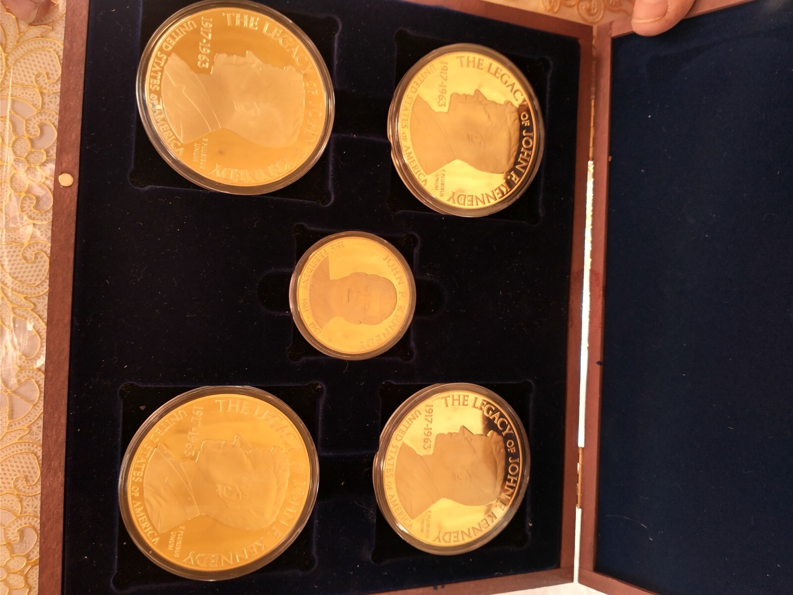 Life and Legacy of JFK Coin Set John F. Kennedy 24k Gold Plated w/ COA ...