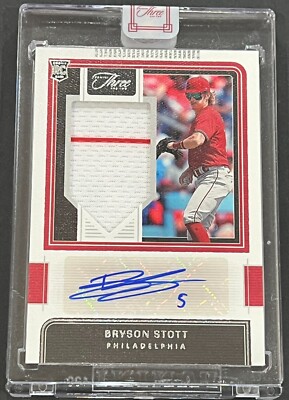 2022 Panini Three And Two Bryson Stott Rookie Jersey Autographs Patch ...