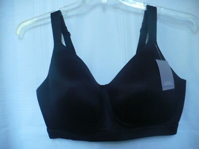 Catherines Black Full Coverage Smooth No Wire Bra 46D 50D 52B 50DDD 42C ...