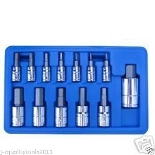 13 PC SAE ALLEN WRENCH HEX SOCKET BIT SET PRO | eBay