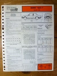323i de 1983 - Fiche Technique Bmw | eBay