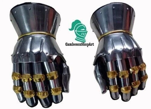 Medieval Gauntlet Functional Medieval Reenactment Milanese Gauntlets ...