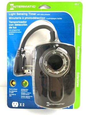 Intermatic 1000-Watt Outdoor Timer with Photocell Light Sensor HB51K | eBay