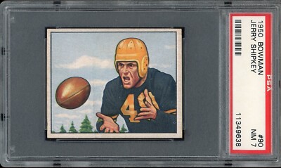 1950 Bowman Football #90 Jerry Shipkey PSA 7 | eBay