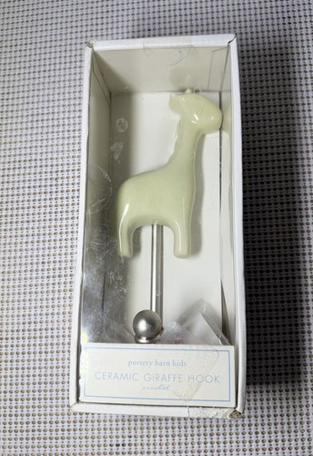 Pottery Barn Kids Ceramic Giraffe Wall Hook 7” Nursery Decor New w ...