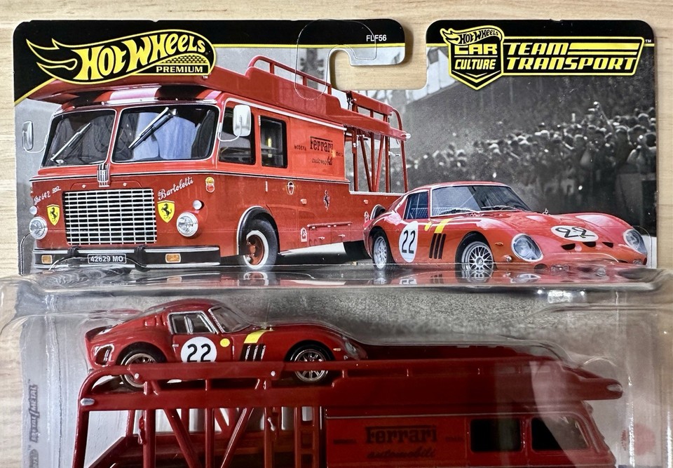 🔥2025 Hot Wheels Team Transport FERRARI 250 GTO and FIAT 642 RN2 ...