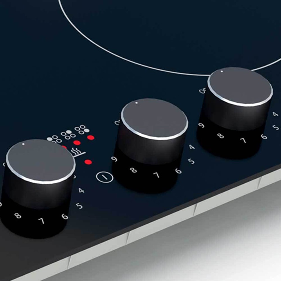 Cookology Induction Hob 60cm Built-In 4 Zones & Dial Controls - Black ...