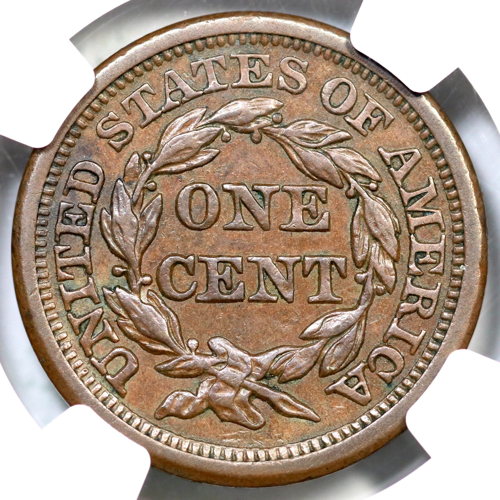 1857 N-2 NGC AU Details Sm Date Braided Hair Large Cent Coin 1c | eBay