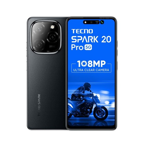 TECNO SPARK 20 PRO 5G(Black, 8GB+128GB)6.78" 108MP MTK D6080 5G Global ...