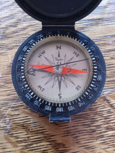 Pocket Compass Taylor Instrument Camping Vintage | eBay
