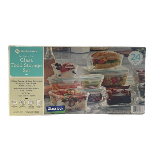 Member%27s+Mark+GL1810+24-Piece+Glass+Food+Storage+Set for sale online ...