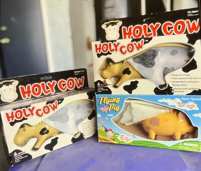 Vintage (2001) Flying Pig And Cow Toy Battery Operated Toy (NEW) | eBay