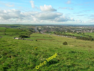 Photo 6x4 View down to Carr Farm Milnrow With the M62 and Milnrow in ...