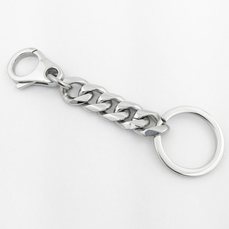 Mens Biker Rock Punk Keychain Stainless Steel KeyRing 5N010KCA DIY ...