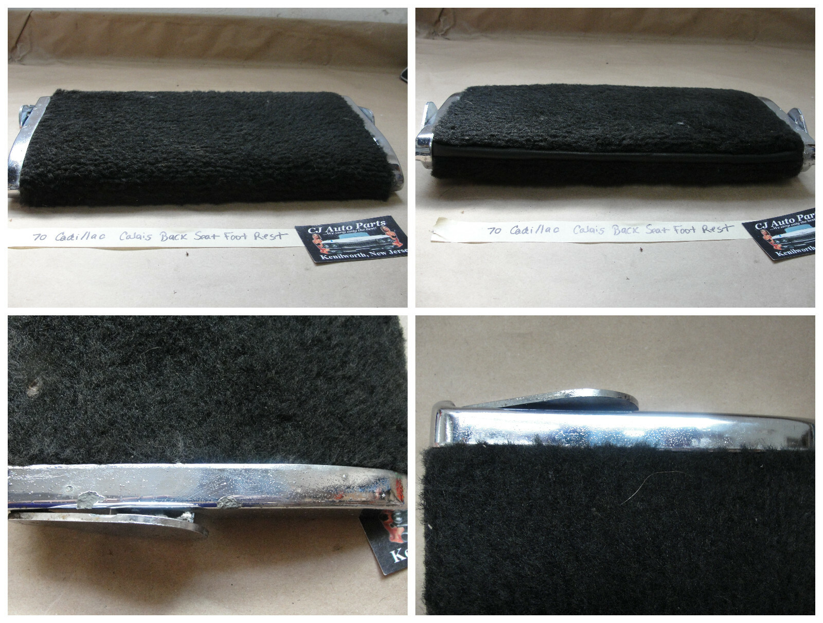 OEM 70 Cadillac Calais REAR BACK SEAT FOOT REST PAD TRIM FOOTREST | eBay