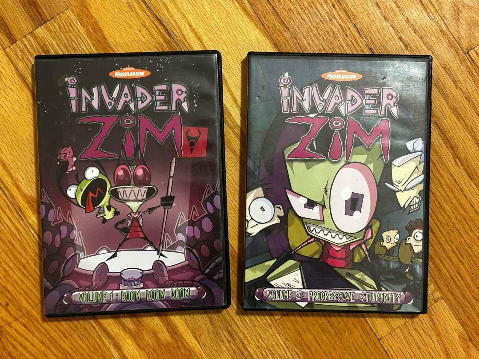 Invader Zim Vol 1 and 2: Progressive Stupidity / Doom Doom Doom DVD Set ...